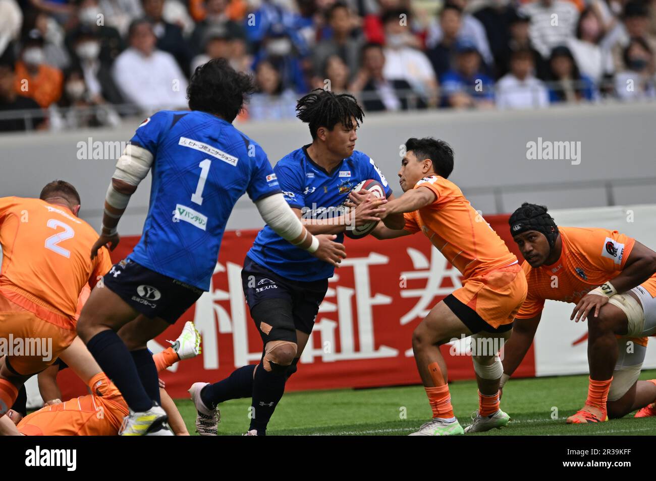 Panasonic Wild Knights' Shota Fukui during the 2022-23 Japan Rugby ...
