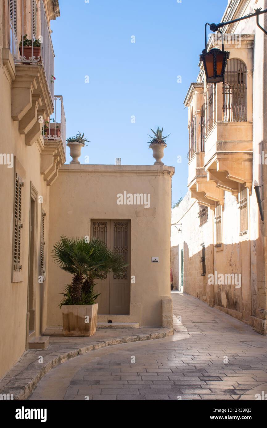 Street in medina malta hi-res stock photography and images - Alamy