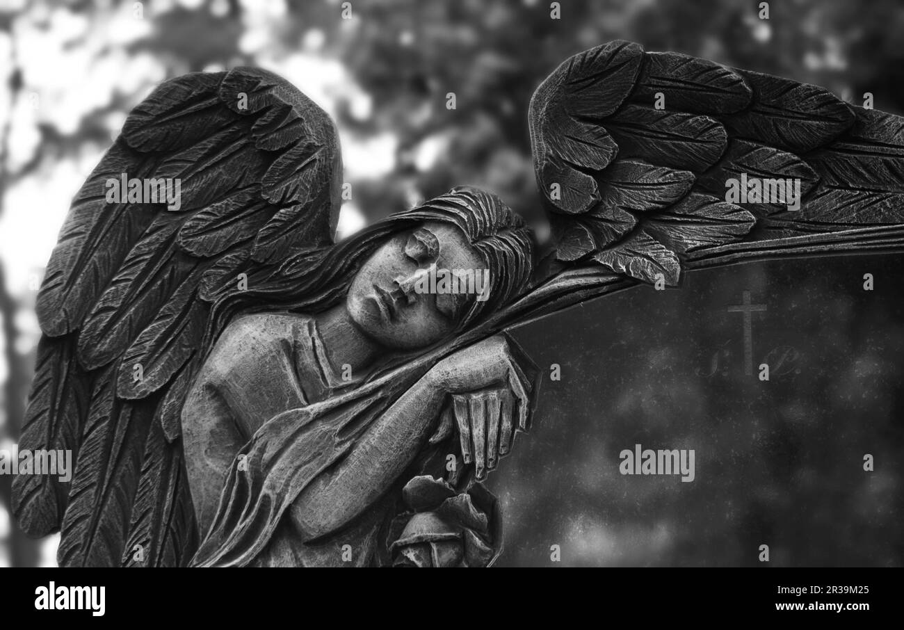 Sculpture of angel Stock Photo - Alamy