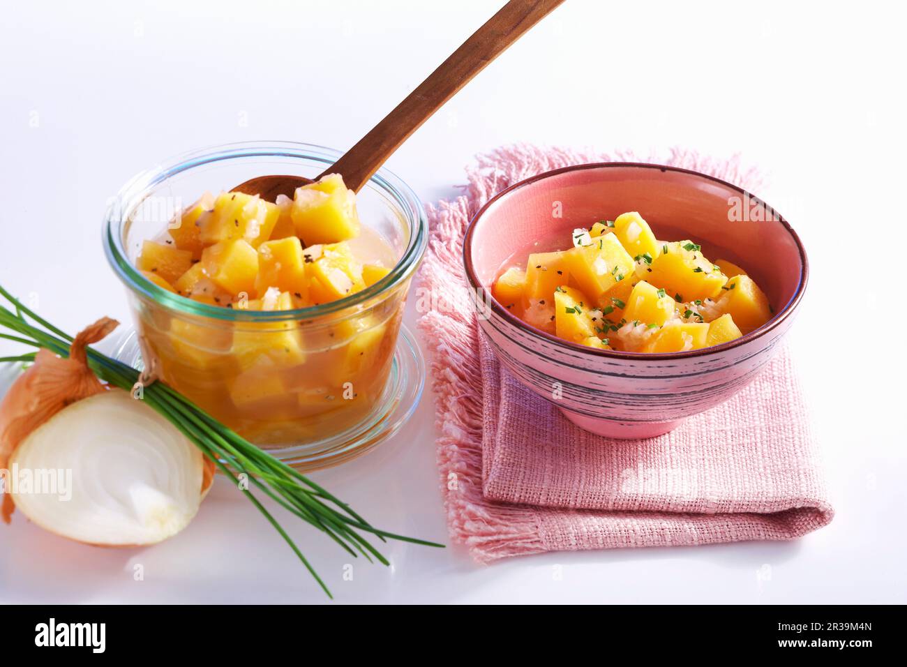 Sweet and sour pickled turnips with onions, vegetable stock, lemon and ...