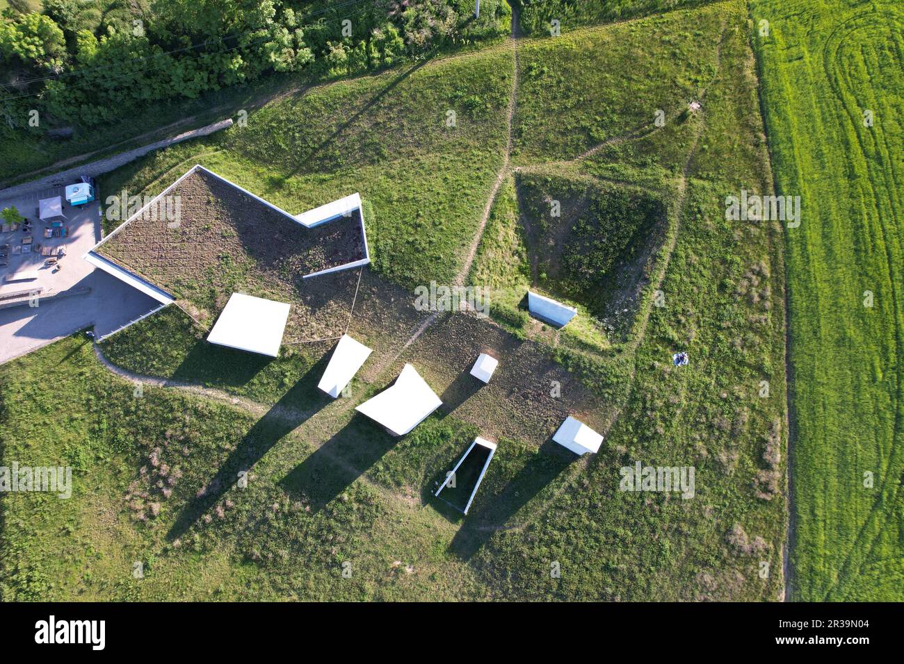 Archeopark Pavlov. Famous landmark on South Moravia. Czech Republic ...