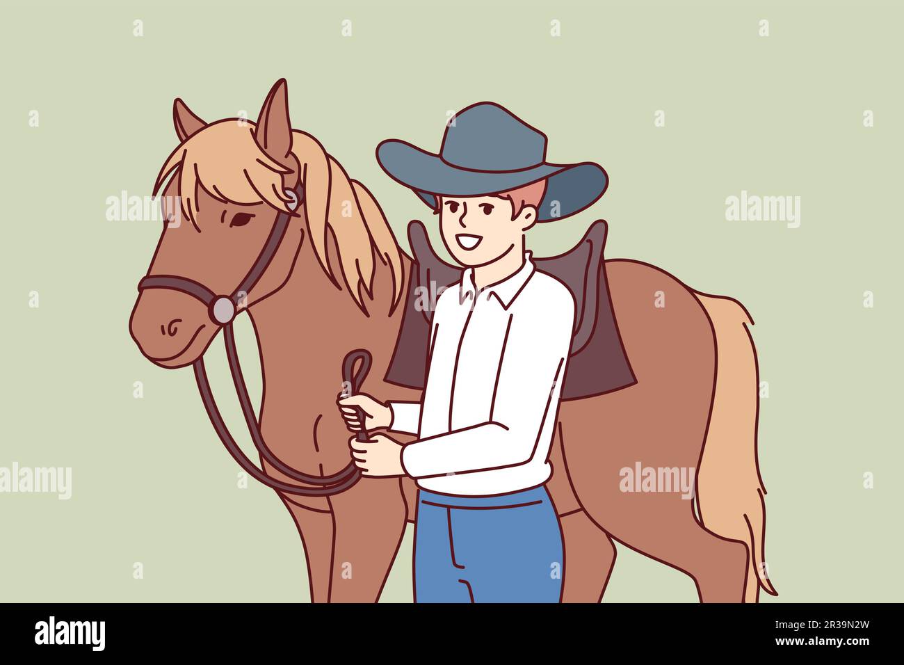 Stables concept Stock Vector Images - Alamy