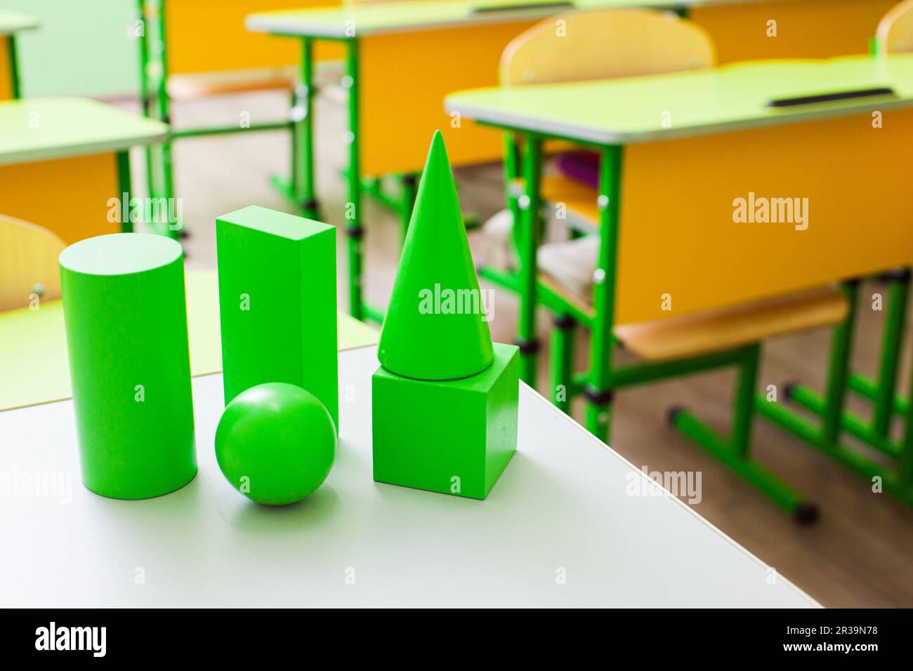 Geometric shapes for learning at primary school Stock Photo - Alamy