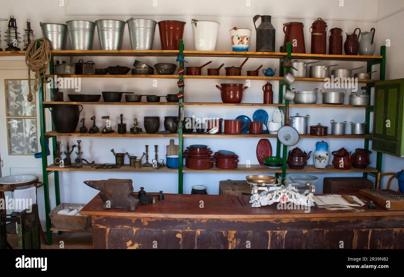 Old ironware store Stock Photo - Alamy