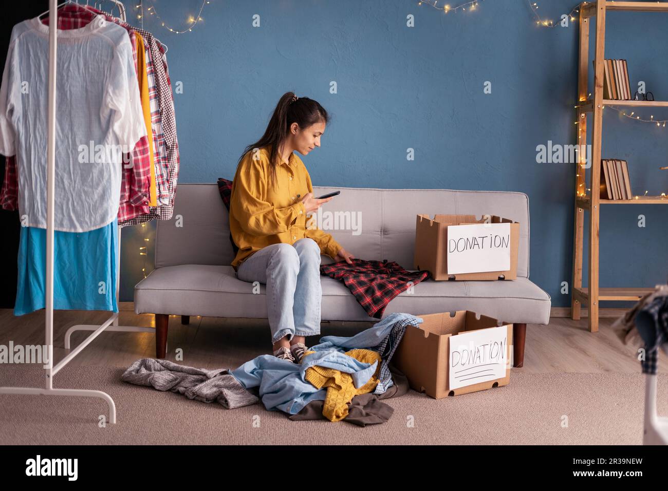 Clothes collecting box hi-res stock photography and images - Alamy