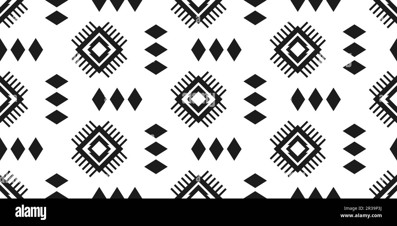 Southwestern Aztec Seamless Pattern. Navajo Print Stock Vector Image ...