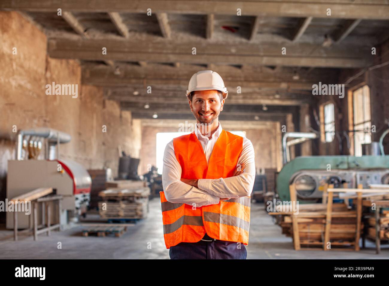 Young owner of small factory indoors the shop Stock Photo - Alamy