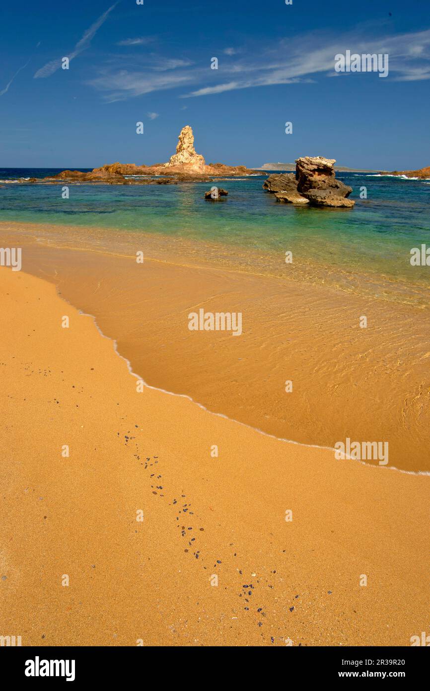 Cala Pregonda.Menorca.Reserva de la Bioesfera.Illes Balears.España ...