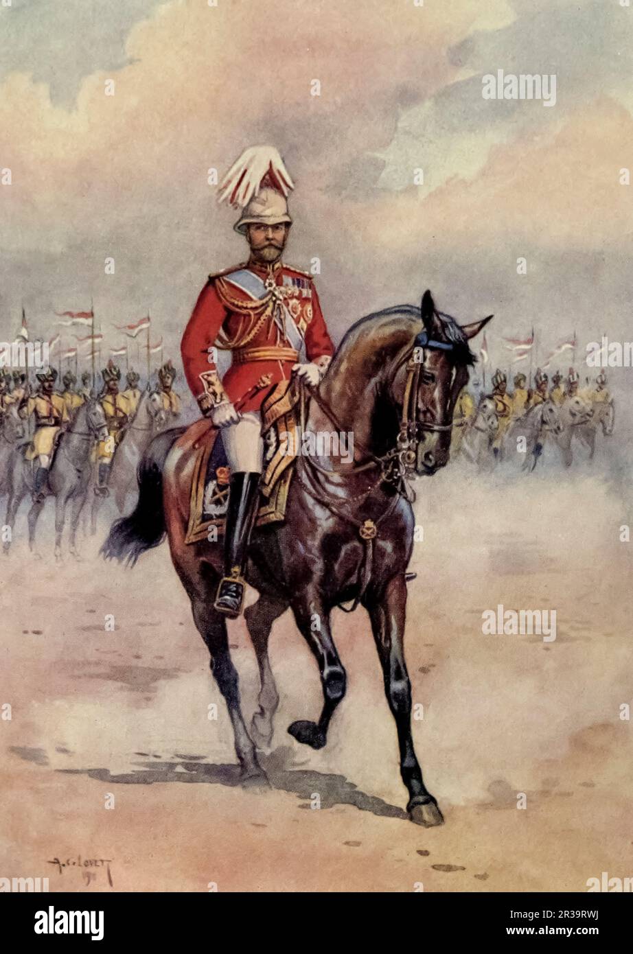 His Majesty the King-Emperor King George V painted by Major Alfred ...