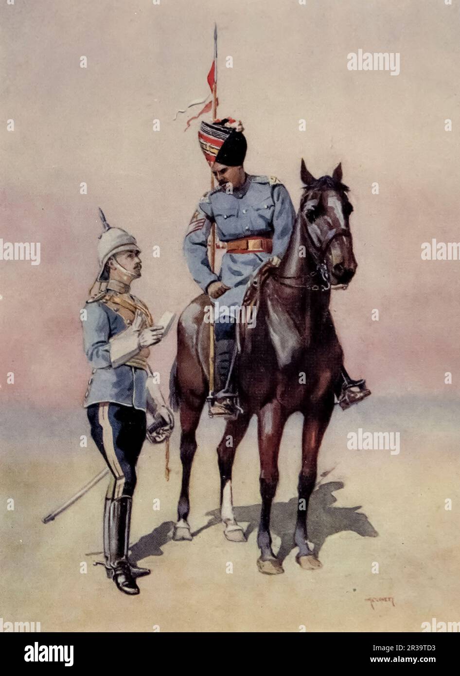 27th Light Cavalry and 26th King George's Own Light Cavalry painted by ...