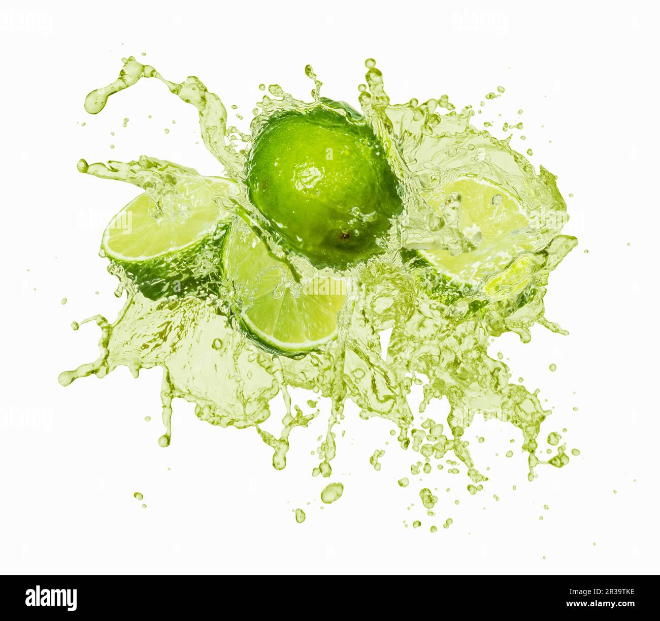 Limes juice splash hi-res stock photography and images - Alamy