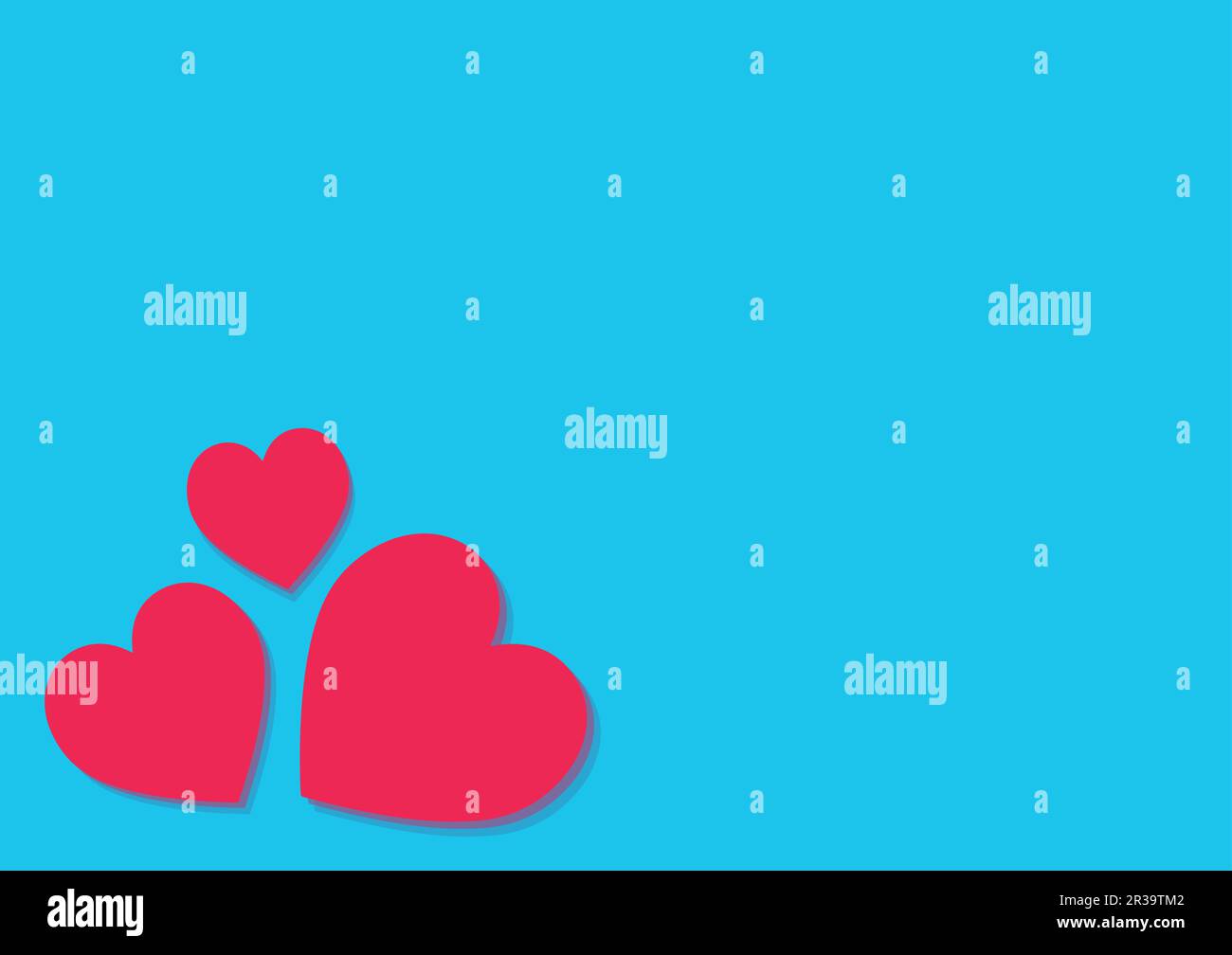 red heart and blue background vector design Stock Vector Image & Art ...