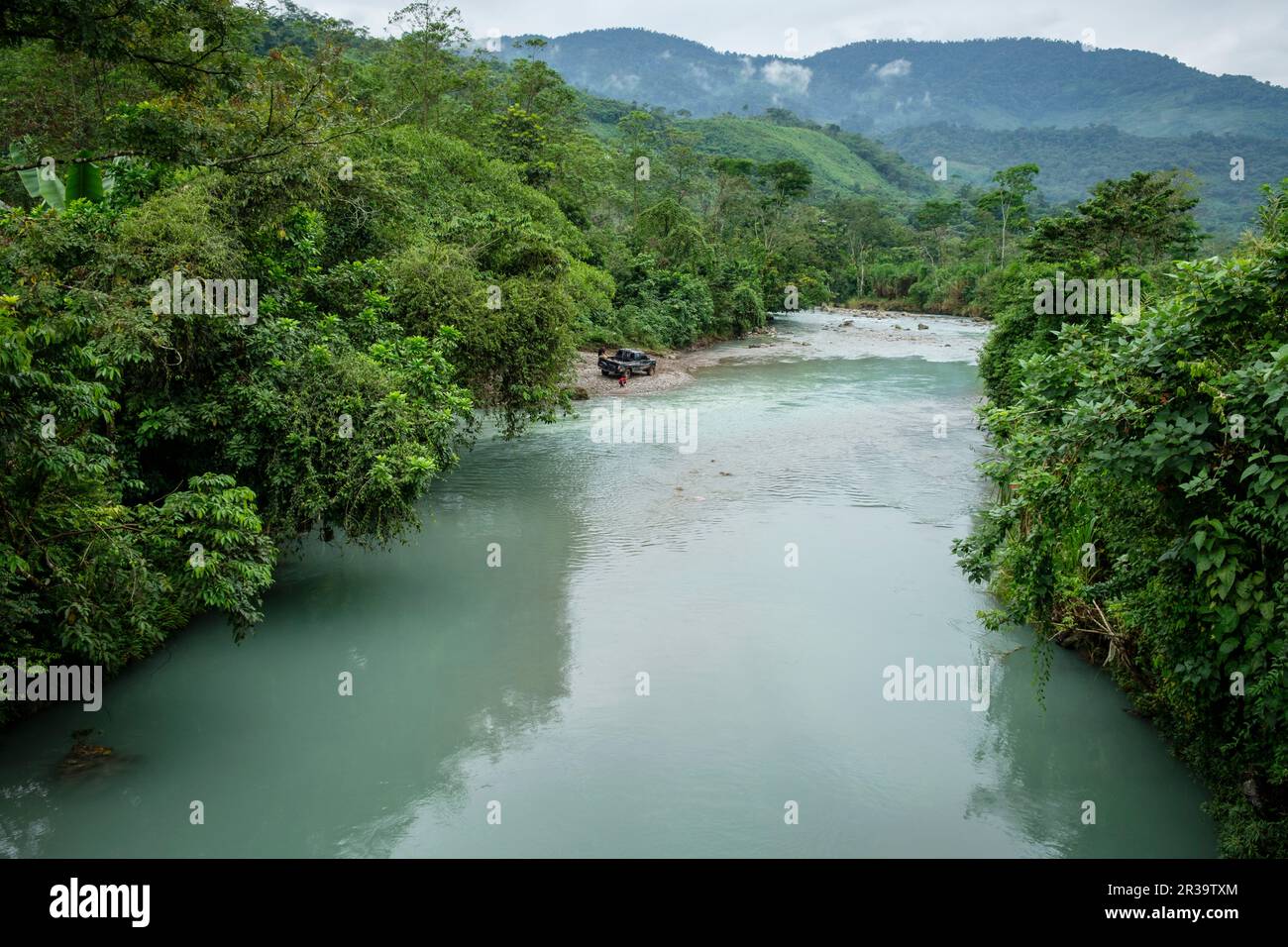 rio Satan, La Taña, Franja Transversal del Norte , departamento de ...