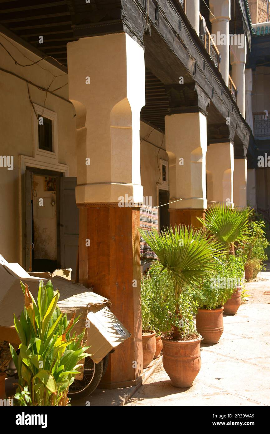 Marrakech.Fondouk (caravasar).Ciudad Imperial.Marruecos.Africa Stock ...