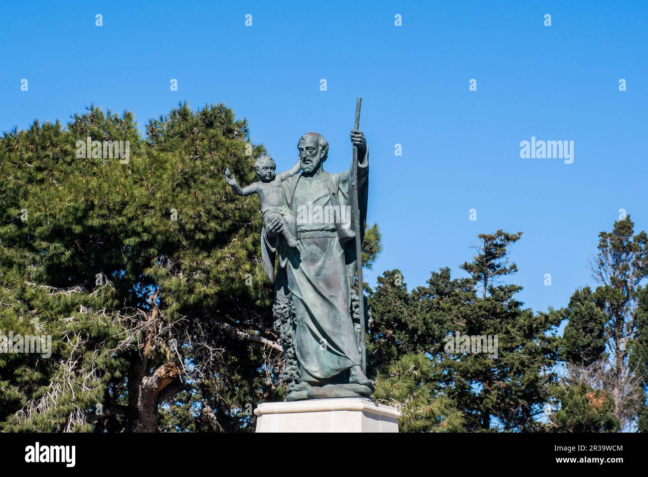 Statue of St Paul Rabat Malta Stock Photo - Alamy