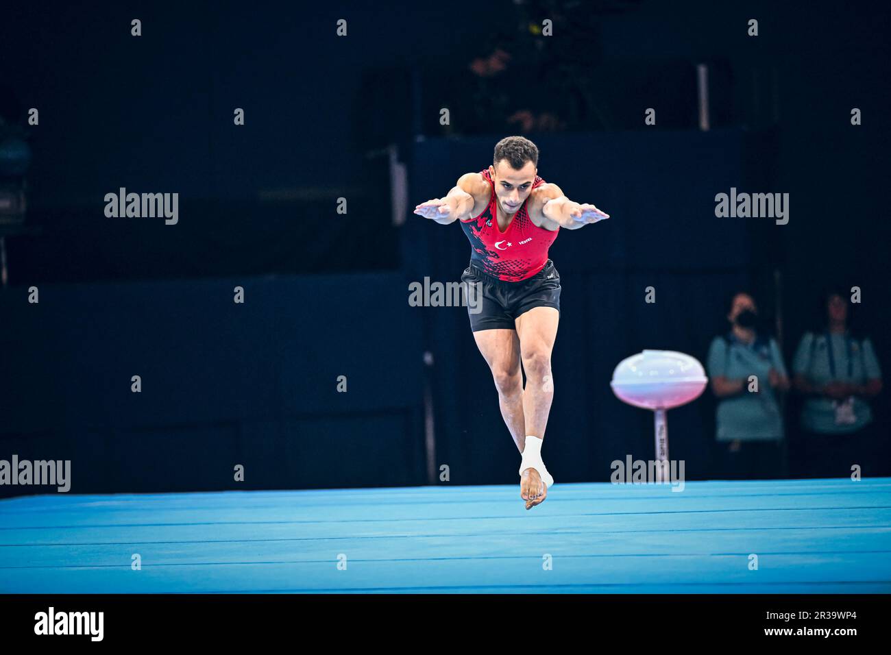 Adem Asil participating in the 2022 Munich European Gymnastics ...