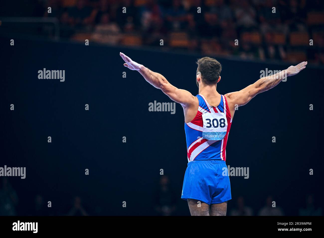 Giarnni Regini-Moran participating in the 2022 Munich European Gymnastics Championships Stock ...