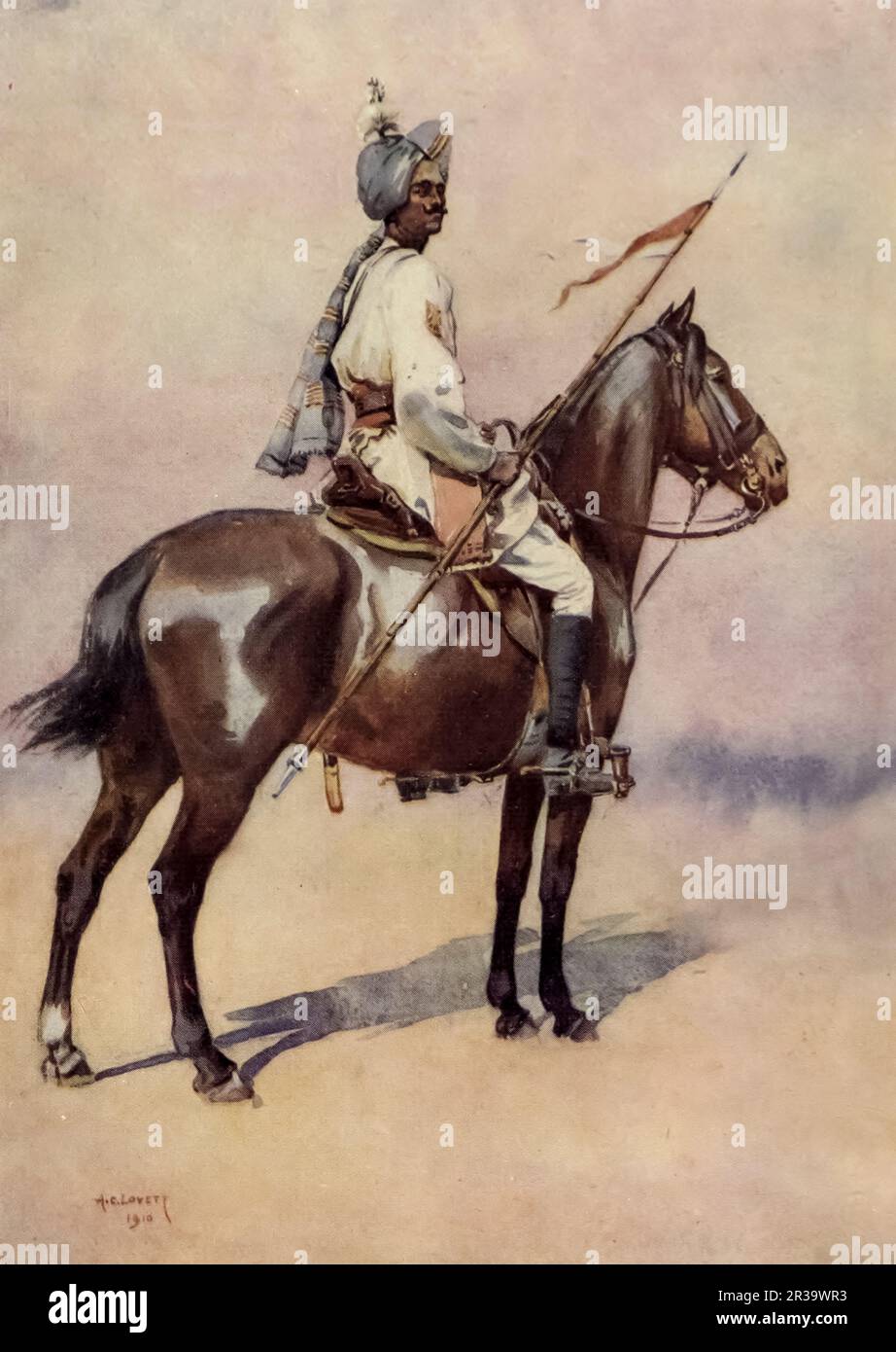 Jodhpur Sardar Risala Rahtor Rajput painted by Major Alfred Crowdy ...