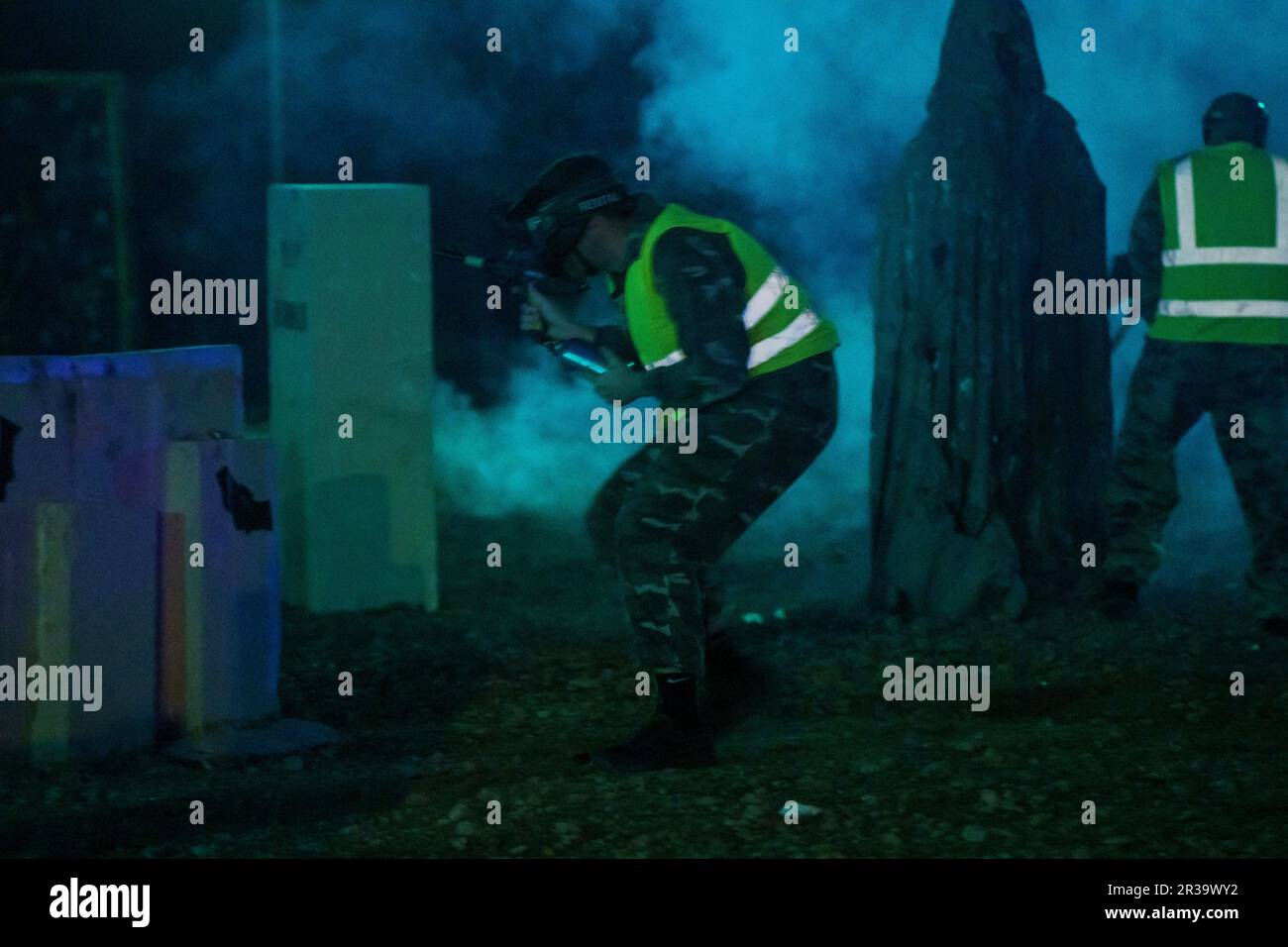 Zombie attack, Paint Ball Marratxi, Majorca, Balearic Islands, Spain ...