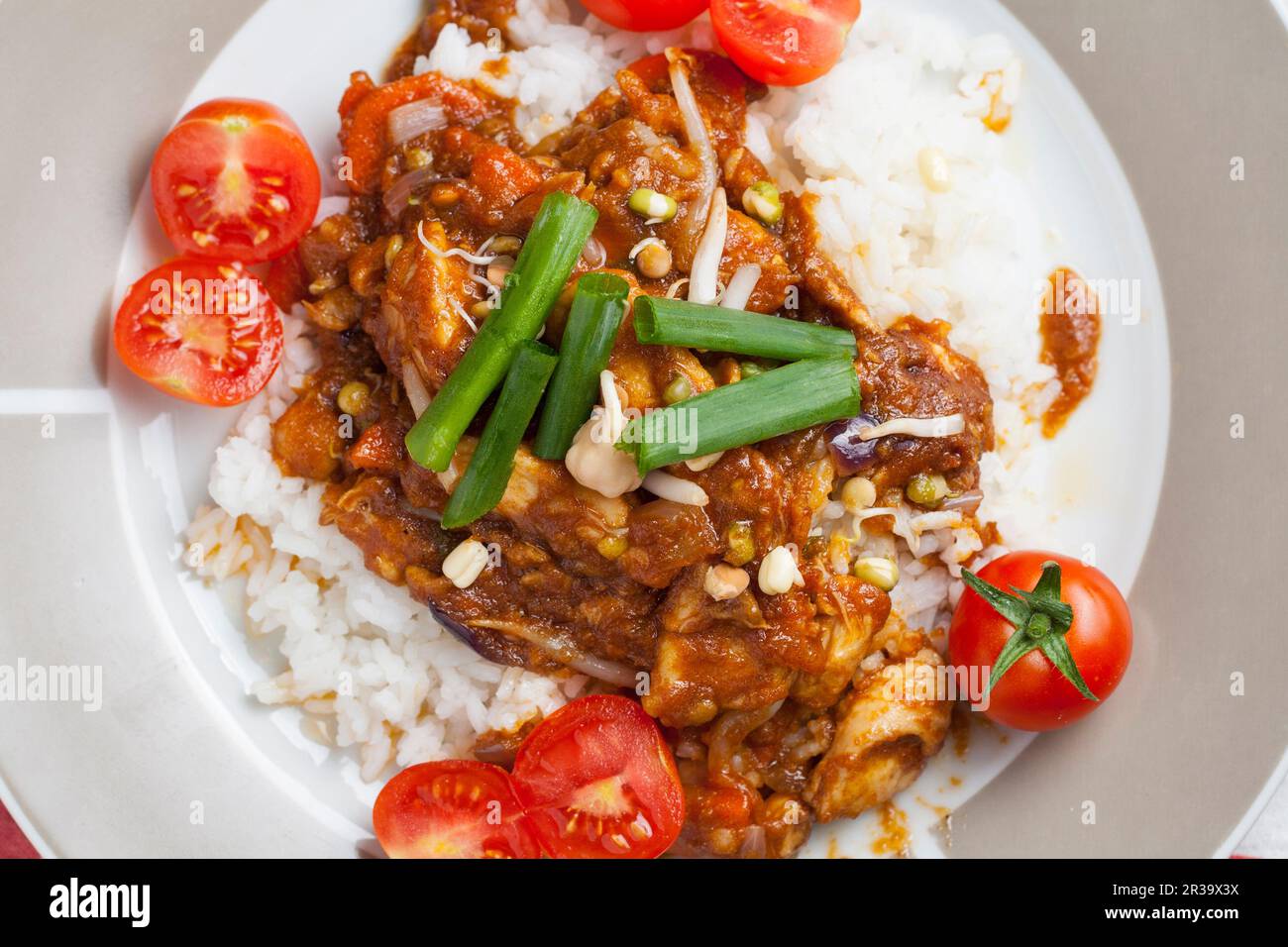 White rice on a plate hi-res stock photography and images - Alamy