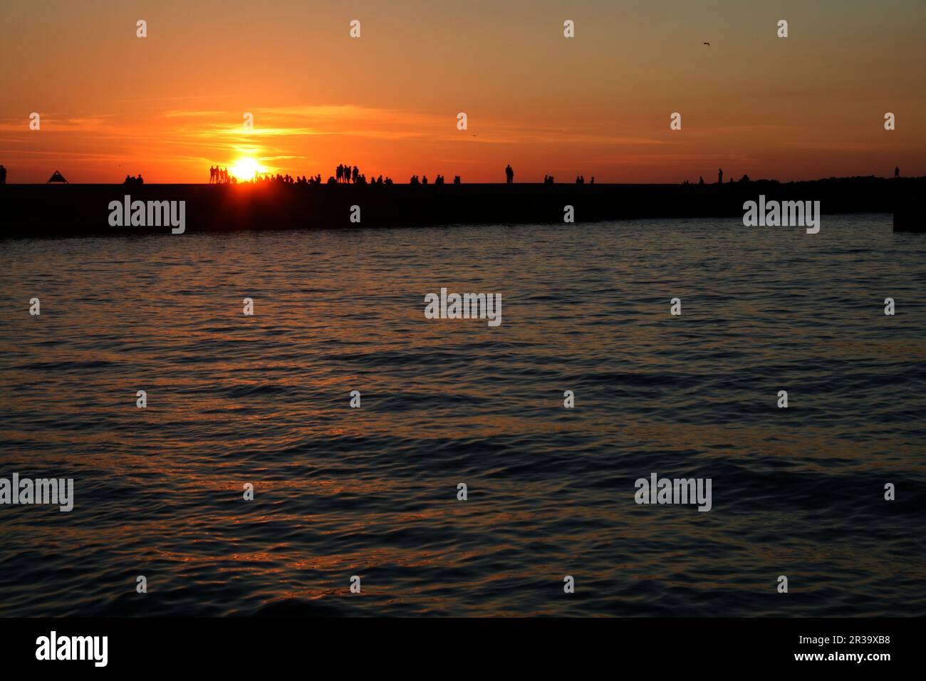 Jetty port sunset hi-res stock photography and images - Alamy