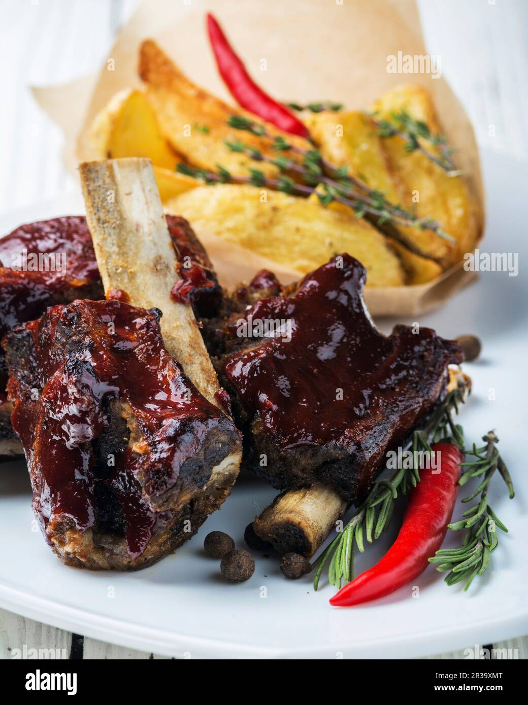 Glazed beef rib hi-res stock photography and images - Alamy