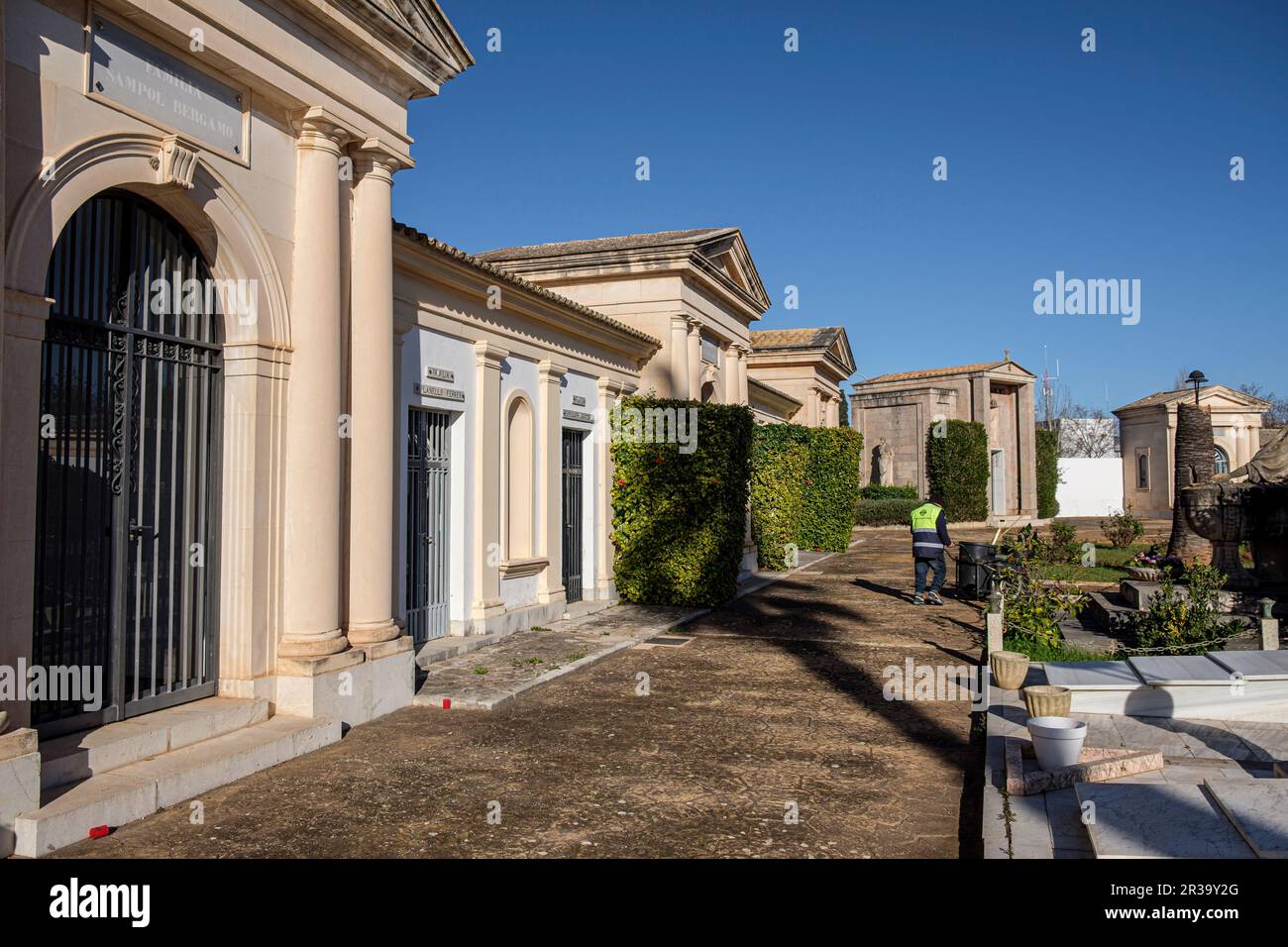 family pantheon, Inca municipal cemetery, established in 1820, Majorca ...