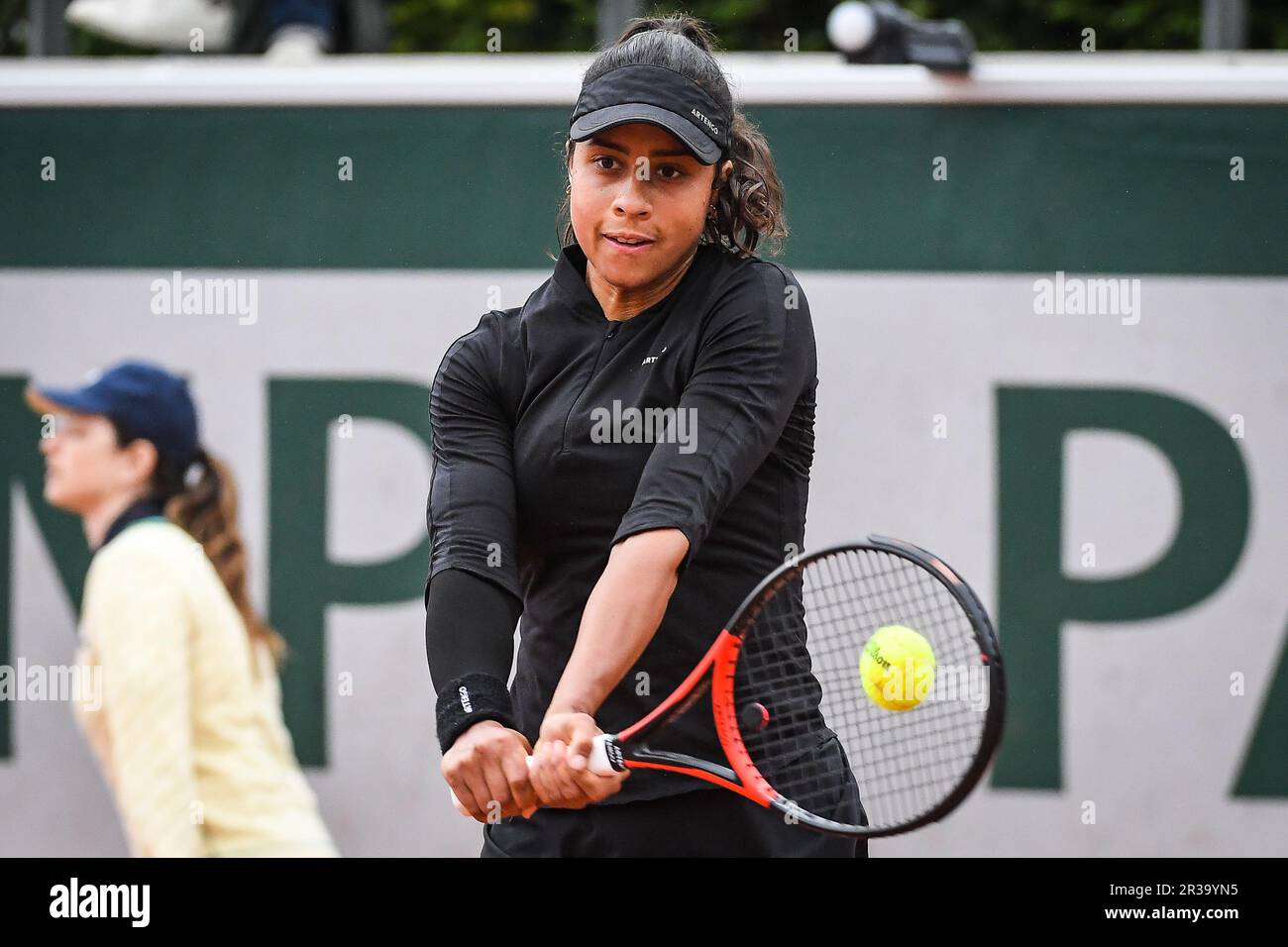 Emeline DARTRON of France during the second qualifying day of Roland ...