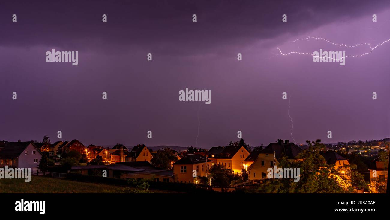 Thunderstorm in village heavy rain hi-res stock photography and images ...