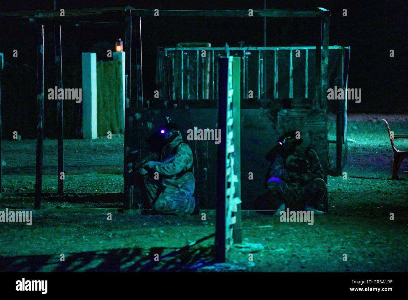 Zombie attack, Paint Ball Marratxi, Majorca, Balearic Islands, Spain ...