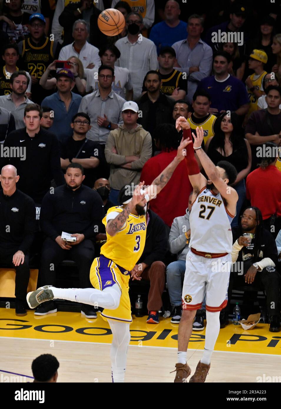 Los Angeles, United States. 22nd May, 2023. Denver Nuggets guard Jamal ...