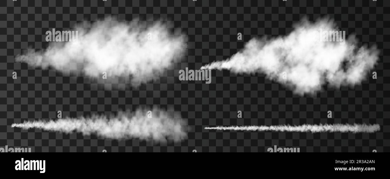 Smoke from military rocket launch. Plane track or missile trail ...