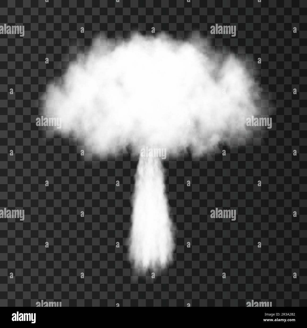 Nuclear explosion. Smoke from military rocket launch. Atomic bomb ...