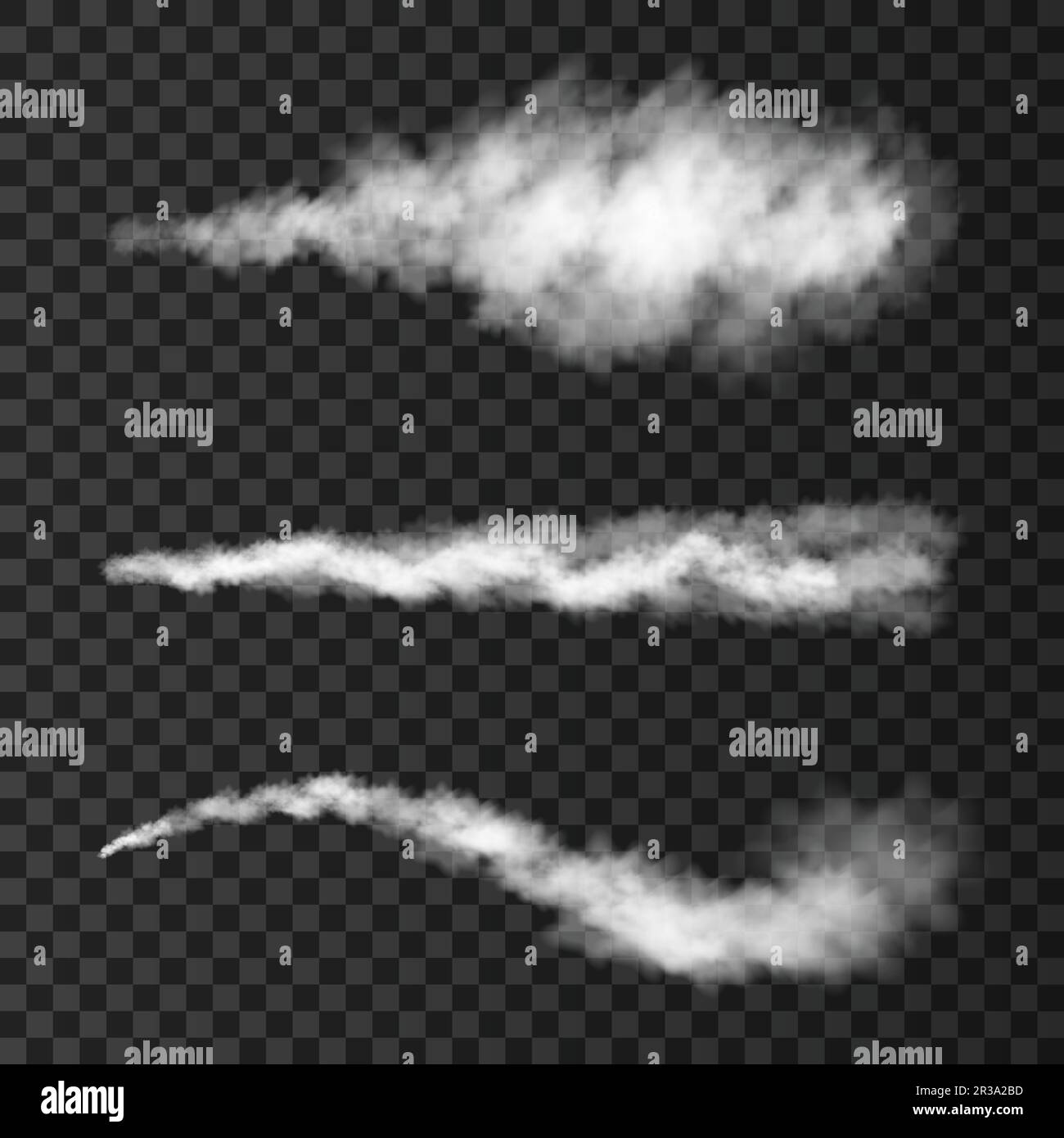 Smoke from military rocket launch. Plane track or missile trail ...