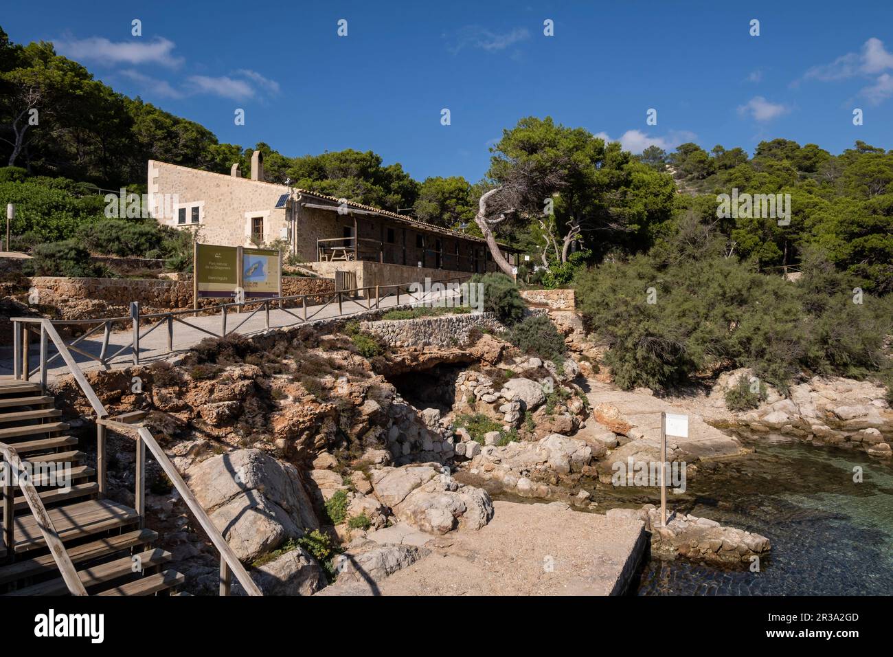 Des Lledó port, sa Dragonera natural park, Mallorca, Balearic Islands ...