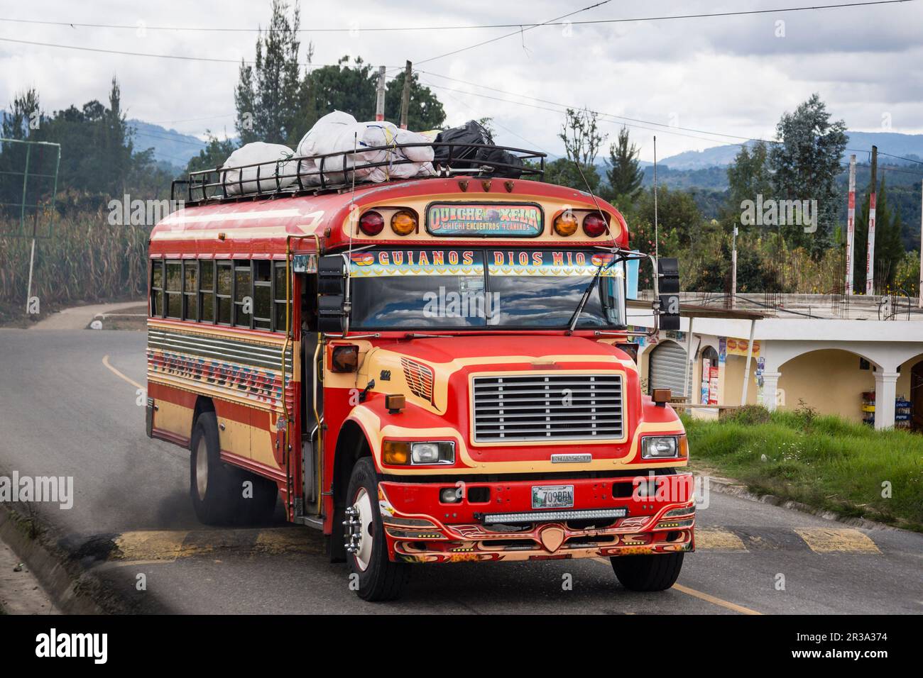 Guatemala chichicastenango bus hi-res stock photography and images - Alamy