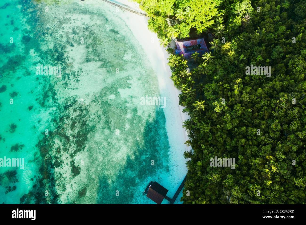 Beach ariel tropical hi-res stock photography and images - Alamy