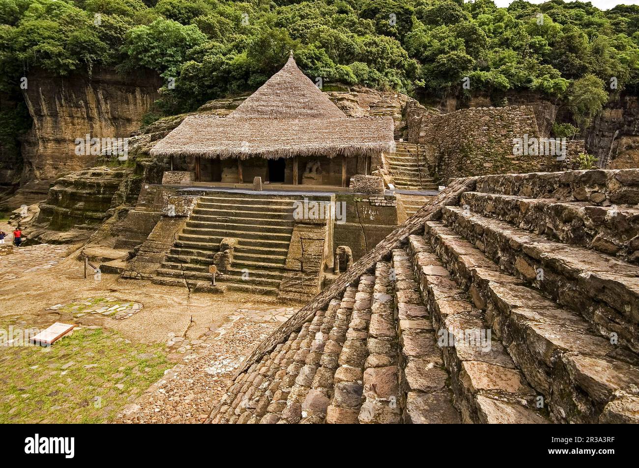 Aztec temple of Malinalco(s.XV).Malinalco. State of Morelos .Mexico ...