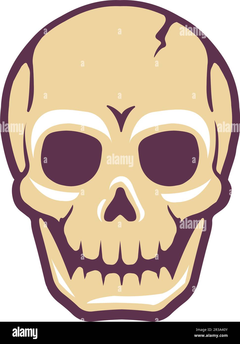 Skull head vector illustration Stock Vector Image & Art - Alamy