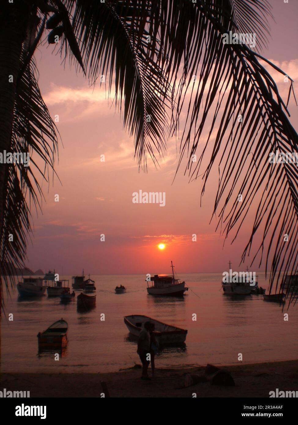 Sunset caribbean sea colombia hi-res stock photography and images - Alamy