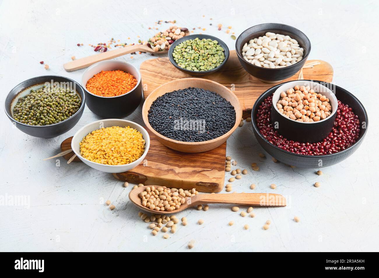 Various dry legumes Stock Photo - Alamy