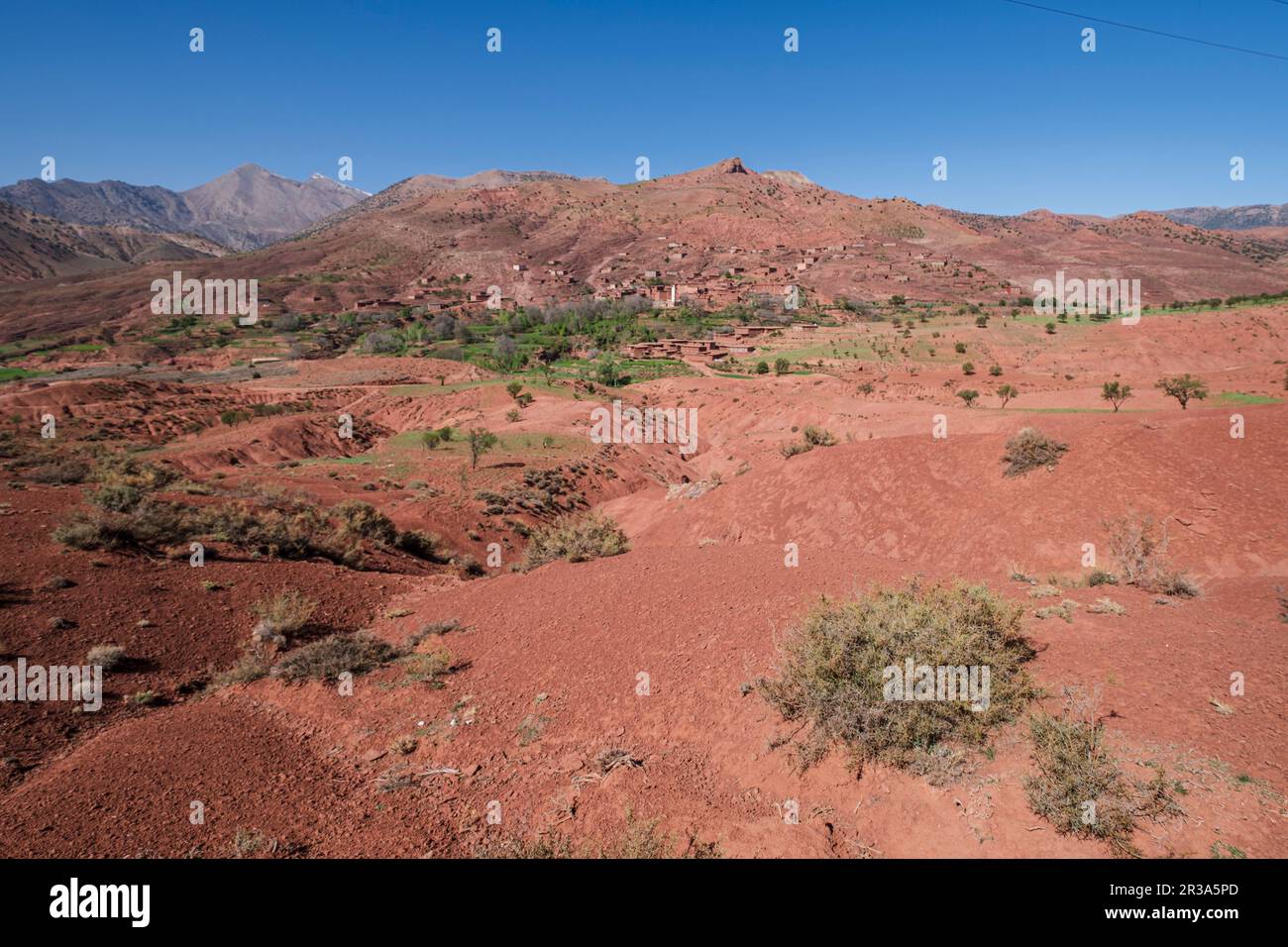 typical mountain landscape, azilal province, Atlas mountain range ...