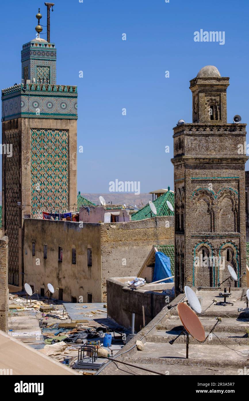 Bou Inania madrasa, Fez, morocco, africa Stock Photo - Alamy