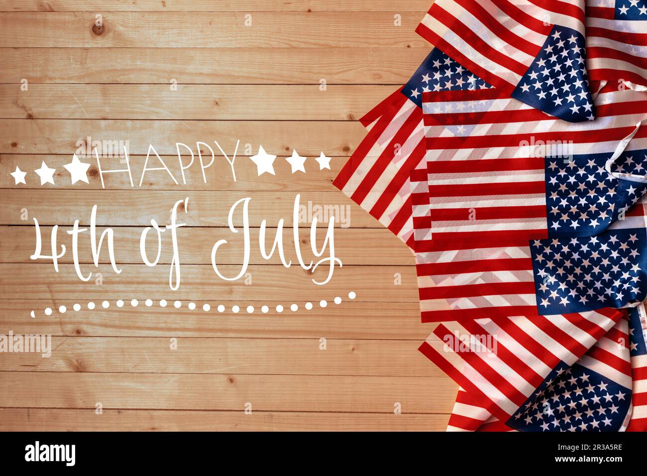 Happy Fourth of July USA Flag Stock Photo - Alamy