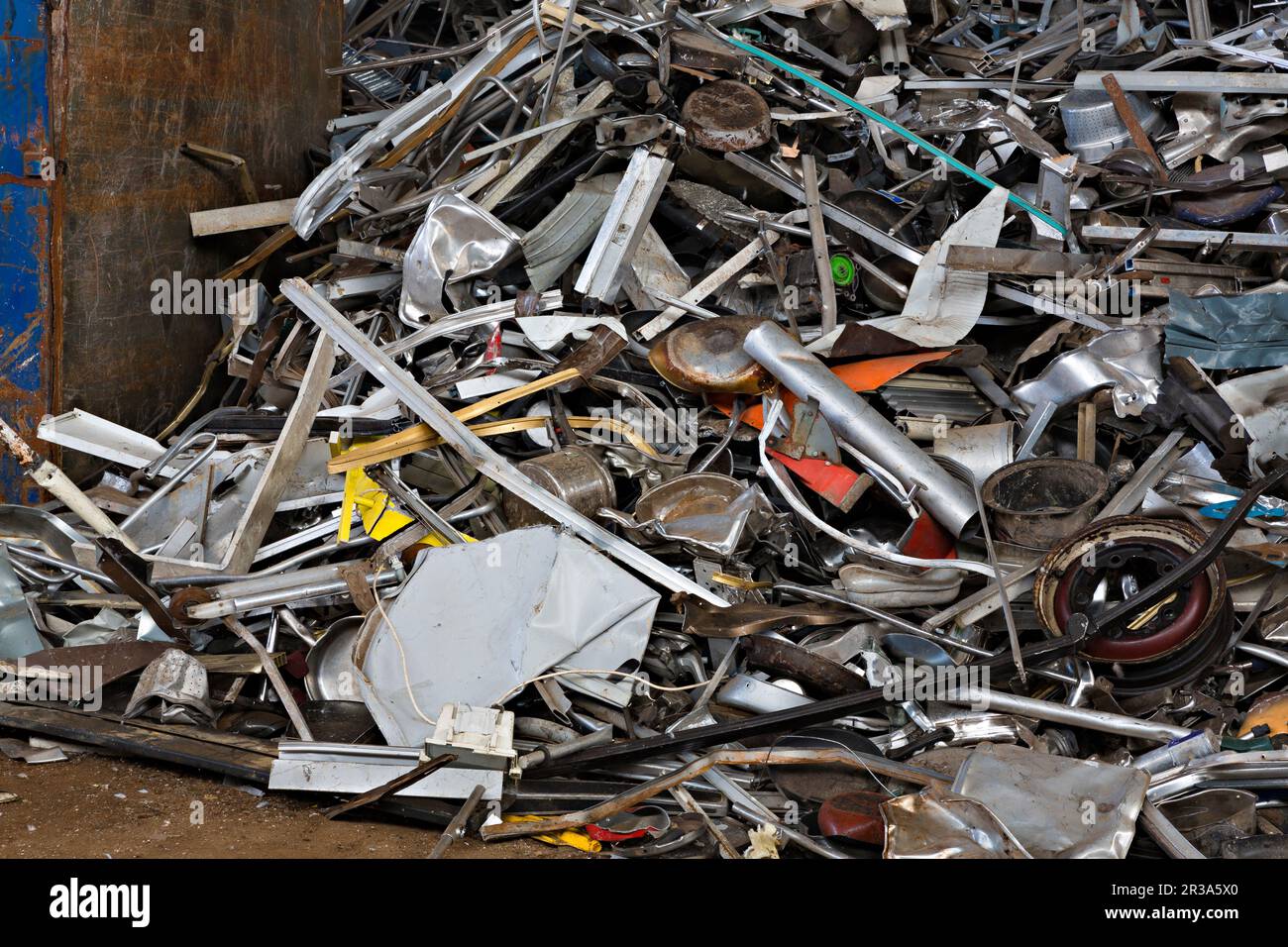 Scrap iron in a scrap yard Stock Photo - Alamy