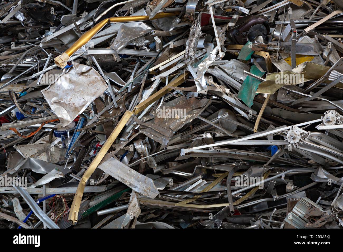 Scrap iron in a scrap yard Stock Photo - Alamy