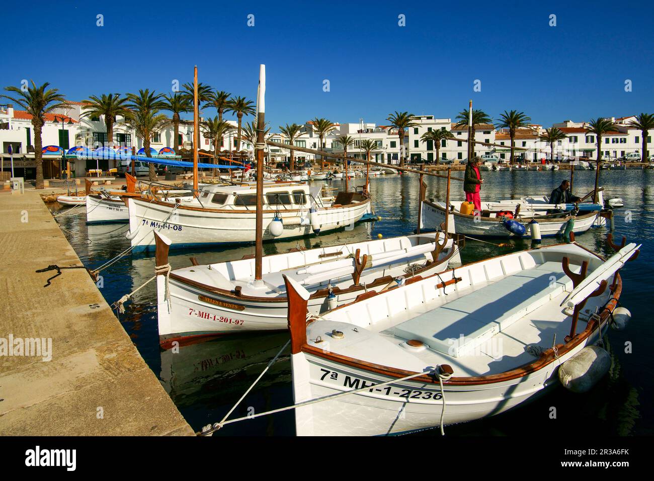 Puerto de Fornells. Bahia de Fornells.Menorca.Illes Balears.España ...