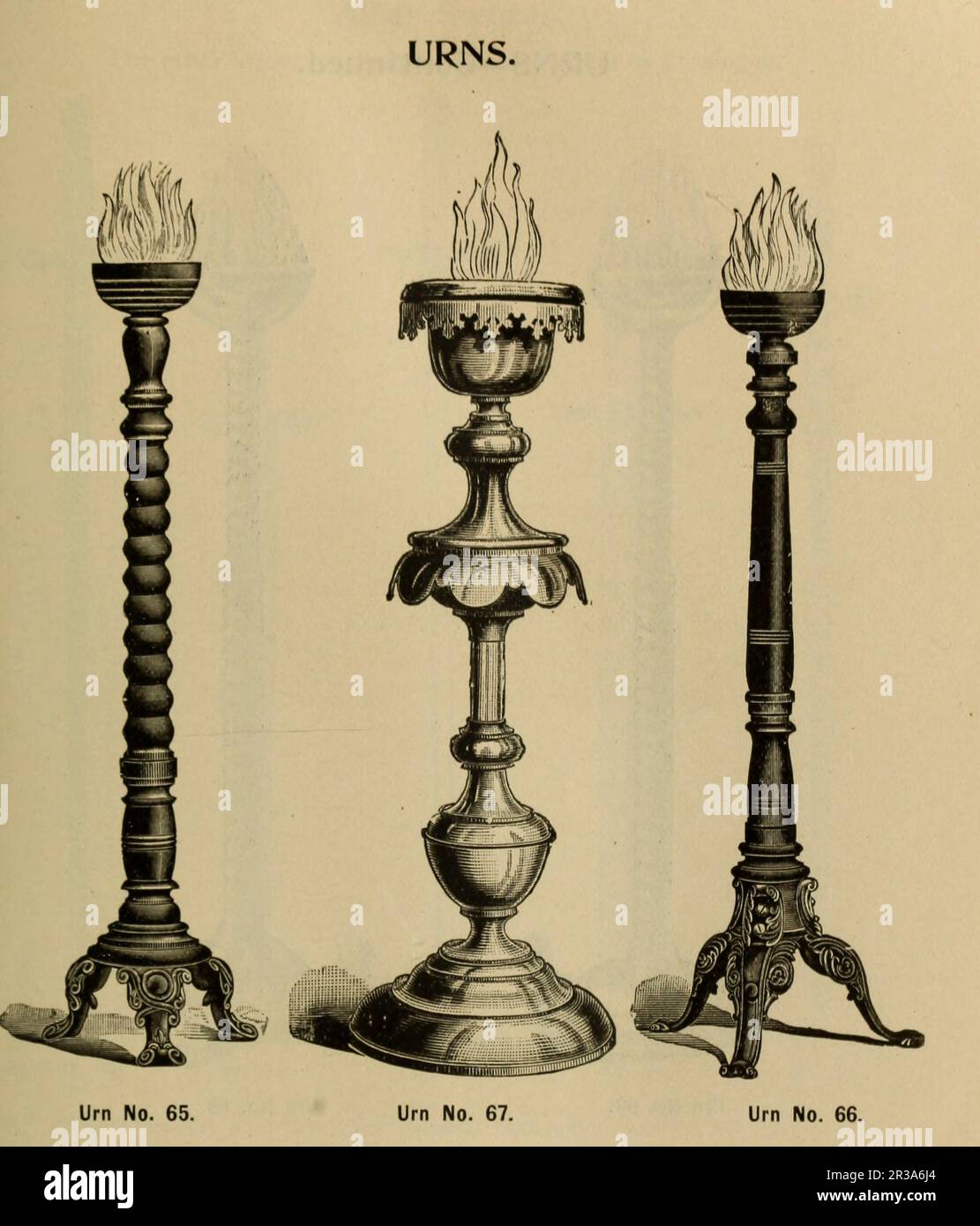 Urns from the catalogue ' Illustrated catalogue and price list; Knights ...