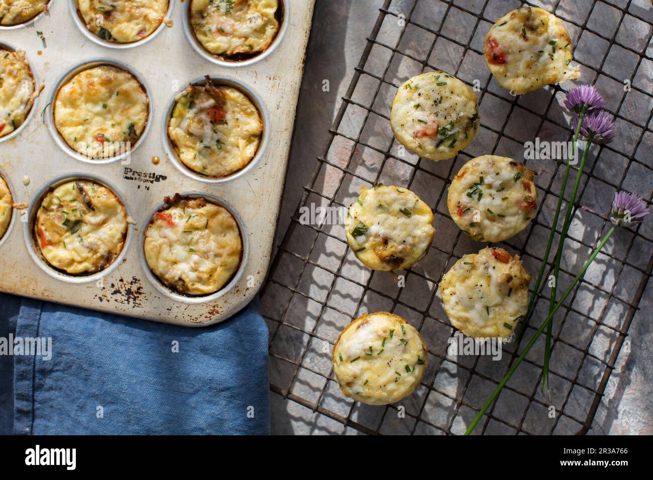 Mage from eggs, grated potatoe, onion, peppers, courgette and goats ...