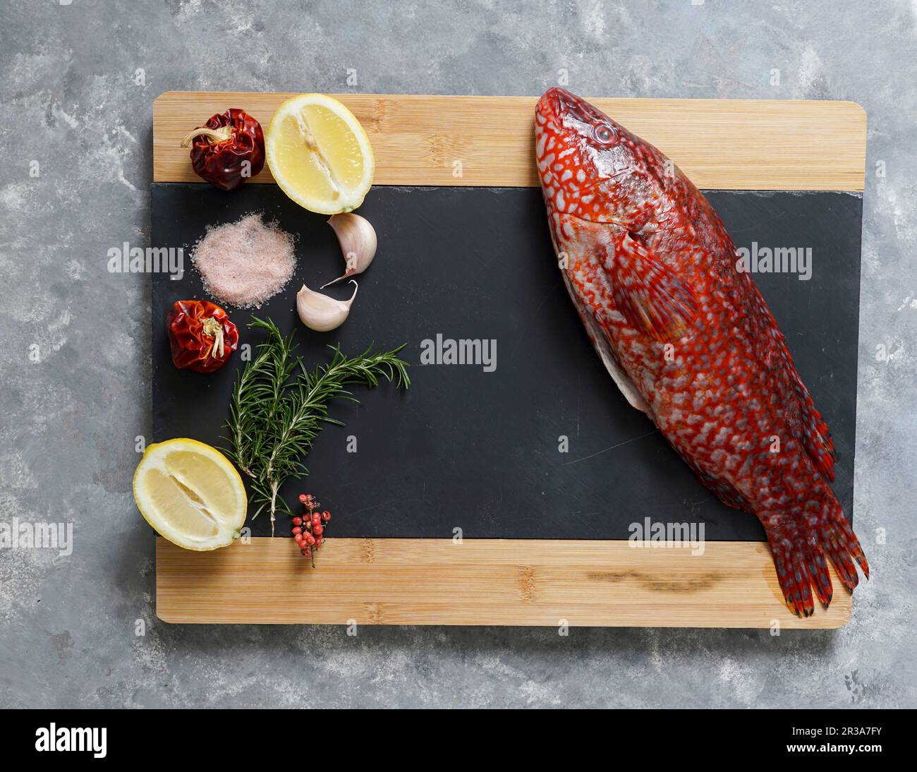 Red fish, Ballan wrasse raw fresh ready to be cooked Stock Photo - Alamy